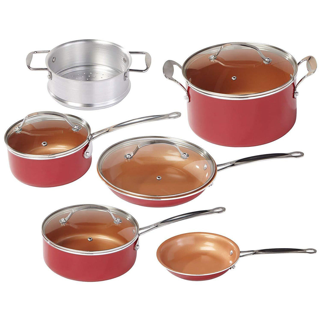 Red Copper 10 Piece Set TV Shop