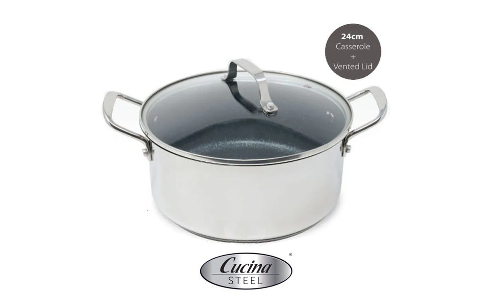 Cucina Steel 4 Piece Cookware Set – TV Shop